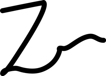 Letter signature logo Royalty Free Vector Image