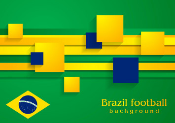 Abstract background in brazilian colors Royalty Free Vector