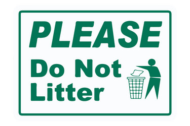 Please Throw Trash Vector Images (over 140)