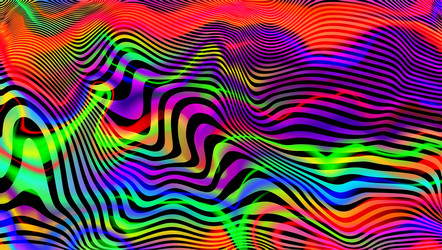 Trippy strip psychedelic pattern neon color wavy Vector Image