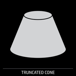 Truncated cone outline icon Royalty Free Vector Image