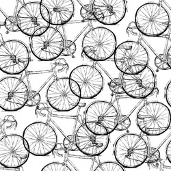Bicycle seamless pattern Royalty Free Vector Image