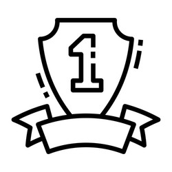 Number one reward Royalty Free Vector Image - VectorStock