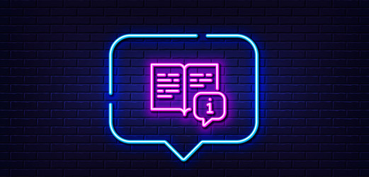 Instruction line icon user manual sign minimal Vector Image