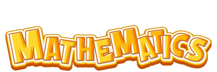 A yellow mathematics font icon Royalty Free Vector Image