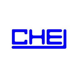 Che letter logo creative design with graphic Vector Image