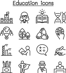 Learning icons Royalty Free Vector Image - VectorStock