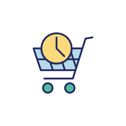 Purchase history icon symbol isolated on white Vector Image