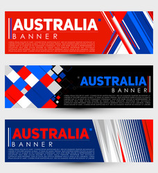 Sydney australia patriotic banner design Vector Image