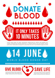 Blood Donation Heart Icons Royalty Free Vector Image