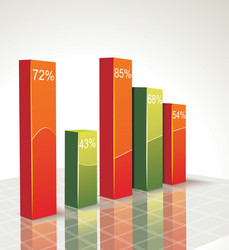 Increase diagram Royalty Free Vector Image - VectorStock