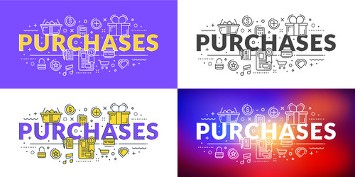 Purchase orders blue gradient concept icon Vector Image