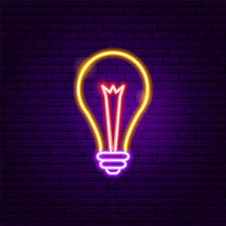 Neon lamp Royalty Free Vector Image - VectorStock