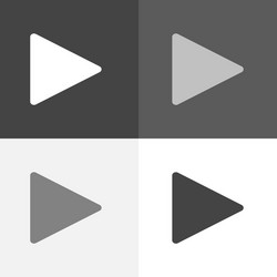 Play press button icon colored sticker press Vector Image