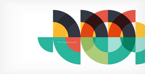 Minimal circle abstract background design Vector Image