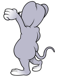 Happy mouse albert Royalty Free Vector Image - VectorStock