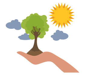 Global environmental problems land degradation Vector Image