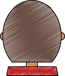 Woman back cartoon Royalty Free Vector Image - VectorStock