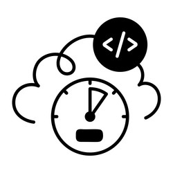 Code performance Royalty Free Vector Image - VectorStock