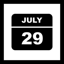 July Calendar 29 Vector Images (91)