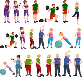 Different body shape types Royalty Free Vector Image