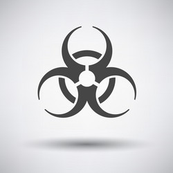 Biohazard pixel perfect linear icon Royalty Free Vector