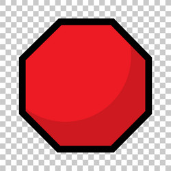 One-way traffic sign on white background Vector Image