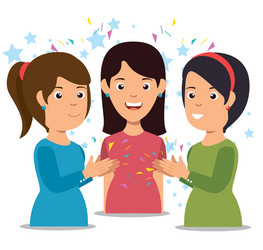 Satisfaction Cartoon Women Vector Images (over 100)