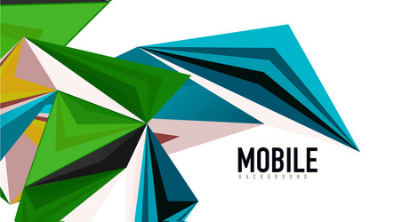 Modern triangle presentation template Royalty Free Vector