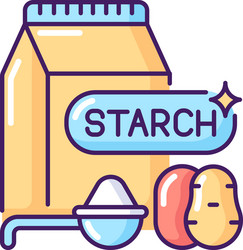 Starch icon Royalty Free Vector Image - VectorStock