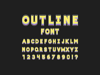 Bling style gold font design alphabet letters Vector Image