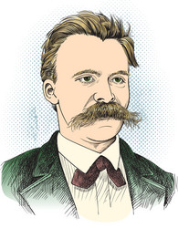 Nietzsche cartoon Royalty Free Vector Image - VectorStock