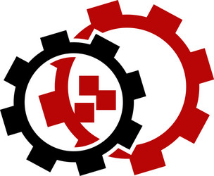 Speed gear logo design template Royalty Free Vector Image