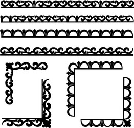 Set borders Royalty Free Vector Image - VectorStock