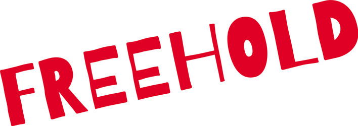 Freehold rubber stamp Royalty Free Vector Image