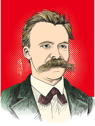 Nietzsche cartoon Royalty Free Vector Image - VectorStock