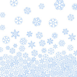 Falling snow frame corner pattern background Vector Image