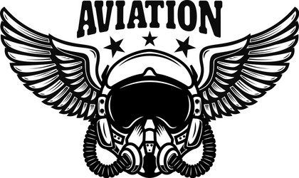 Pilot's Cap - Aviation Emblem Royalty Free Vector Image