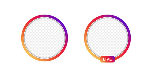 Live frame icon with transparent background Vector Image
