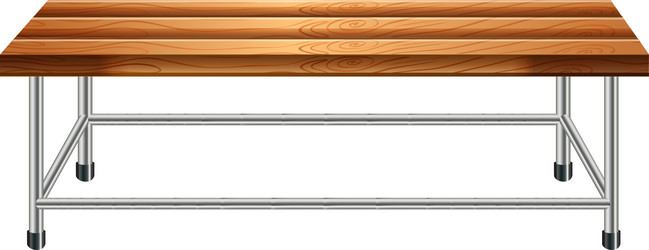 Park bench flat style Royalty Free Vector Image