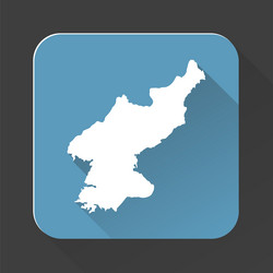 Highly detailed north korea map with borders Vector Image