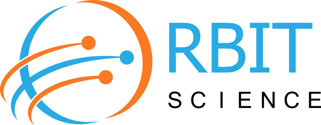 Orbit science logo Royalty Free Vector Image - VectorStock