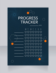 Education progress tracker worksheet design Vector Image