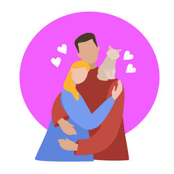 2d of the breakup of two lovers Royalty Free Vector Image
