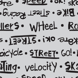 Lettering seamless pattern positive words Vector Image