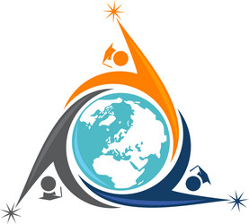 World education logo design template Royalty Free Vector