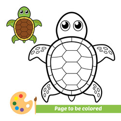 Coloring book for kids traffic light Royalty Free Vector