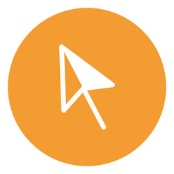 Computer cursor on a white background Royalty Free Vector