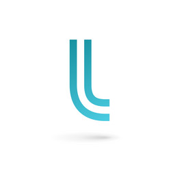 Letter l arrow logo icon design template elements Vector Image