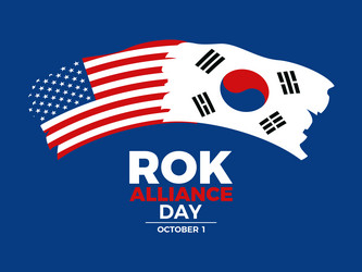 Rok alliance day poster Royalty Free Vector Image